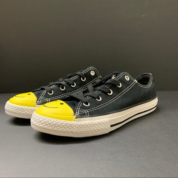 Shoes | Converse Ctas Ox Low Smiley Face Black | Poshmark